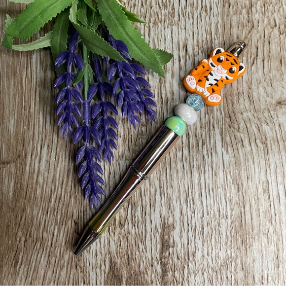 Hand Crafted | Office | Writing Pen Artisan Butter Panda Sloth Beaded ...